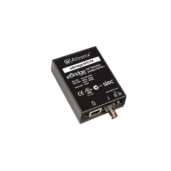 Altronix EBRIDGE PLUS - ETHERNET/POE, OR POE+ OVER COAX, TRANSCEIVER MODULE 519853 | Zoro